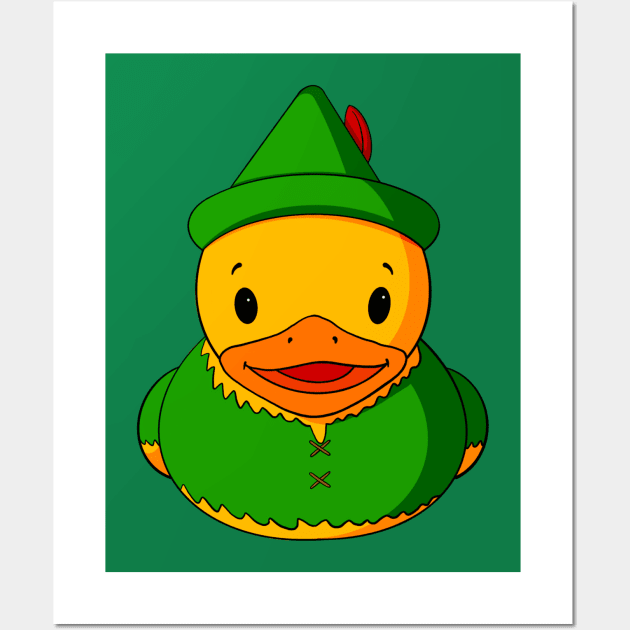 Shabby Robin Hood Rubber Duck - Robin Hood - Posters and Art Prints ...