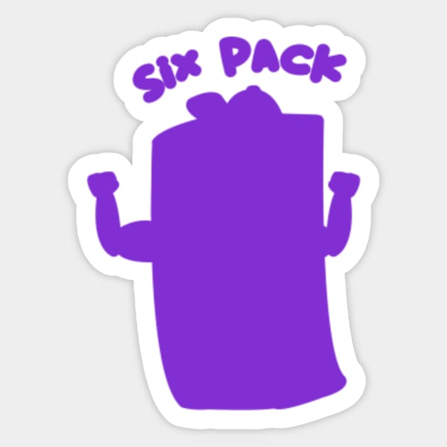 Funny Six Pack - Fitness - Sticker | TeePublic