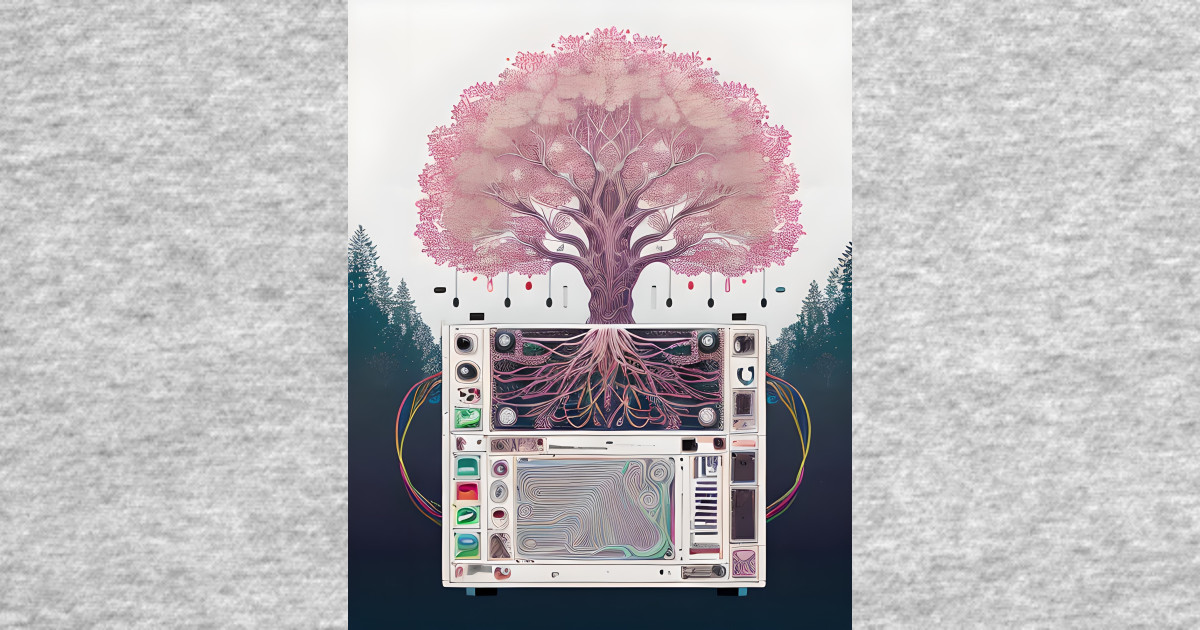 Modular Synth Tree - Modular Synthesizer - T-Shirt | TeePublic