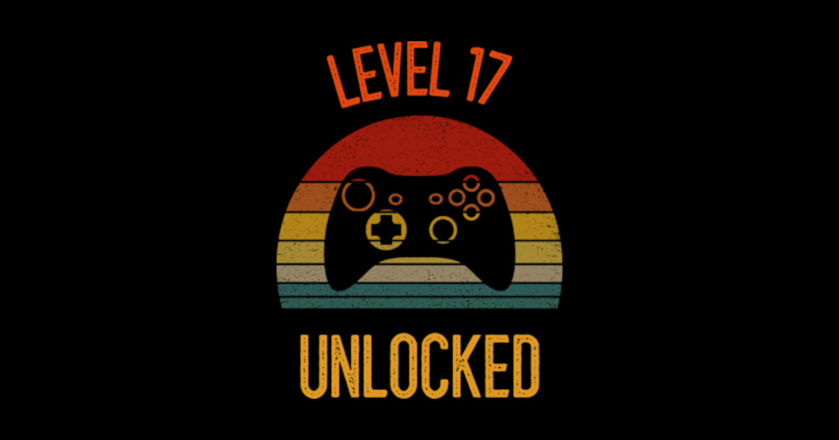 17th birthday level 17 unlocked 17 years - 17th Birthday - Sticker ...