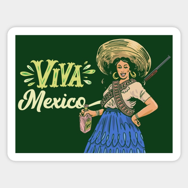 Viva Mexico // Funny Mexican Bandita with Tequila - Viva Mexico ...