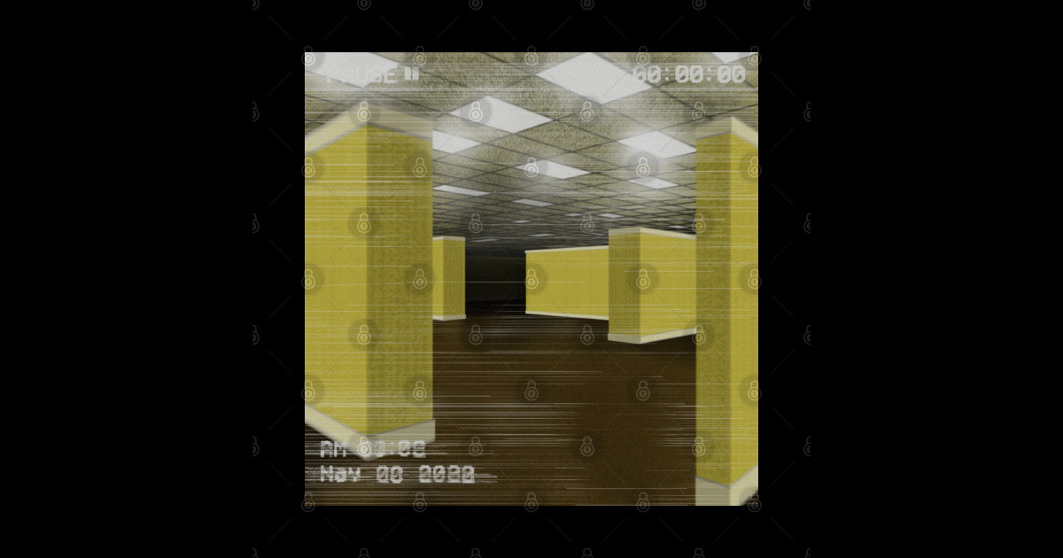 The Backrooms (Just the Rooms) - Backrooms - Sticker | TeePublic