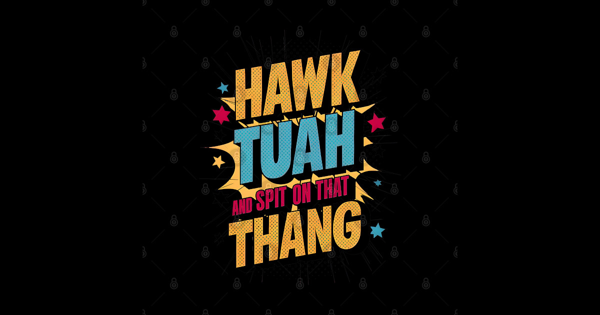 Hawk Tuah Comic - Parody Design - Posters and Art Prints | TeePublic