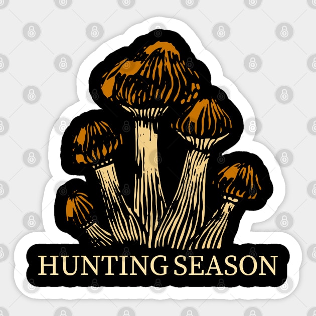 Morel mushroom Hunting Season - Morel Hunter - Sticker | TeePublic