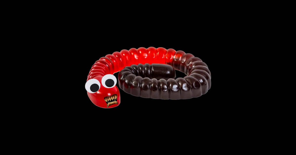 Derpy Worm - Channel Mascot - Sticker | TeePublic