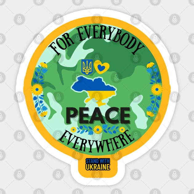 Stand With Ukraine - Stand With Ukraine - Sticker | TeePublic