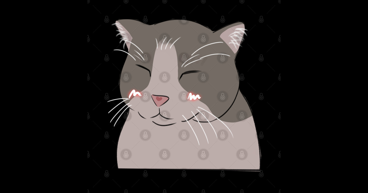 Smiling cat filter - Meme Cat - Sticker | TeePublic