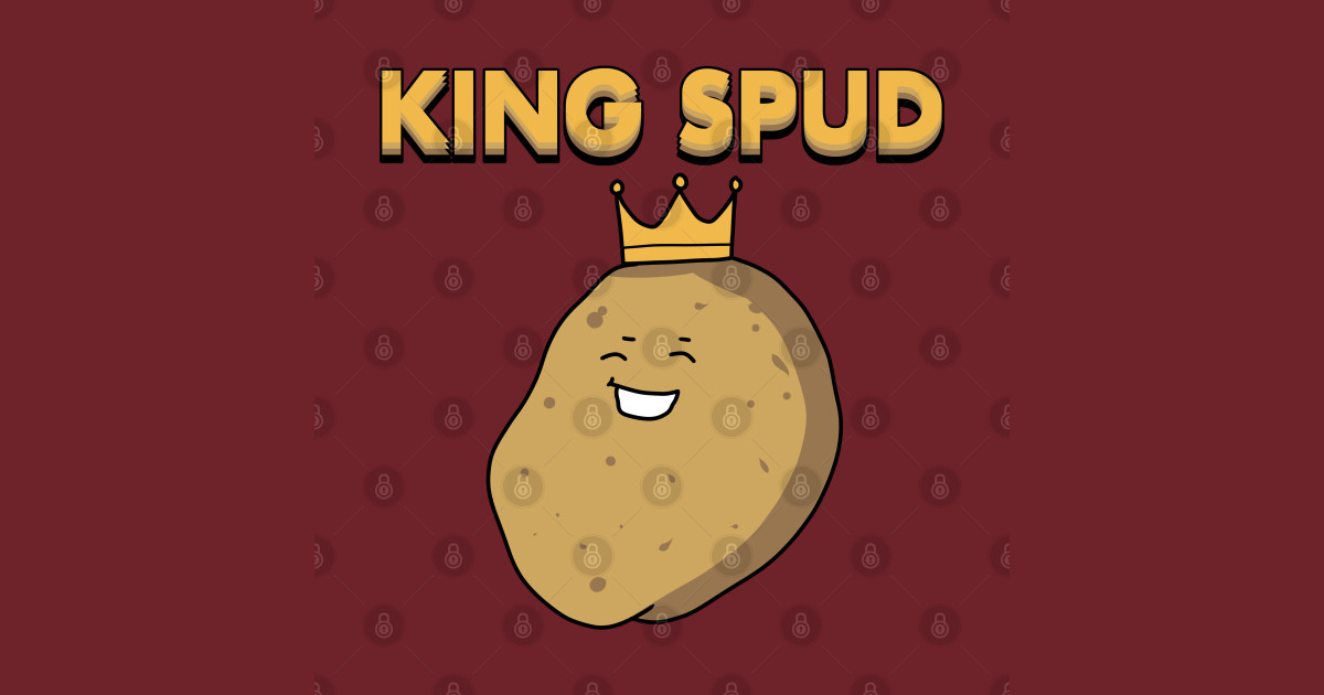 King Spud, Funny Potato - King Slud - T-Shirt | TeePublic