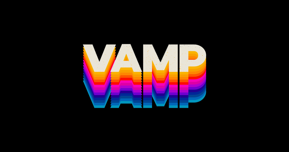 4 Letter Words - VAMP - 4 Letter Word - Sticker | TeePublic