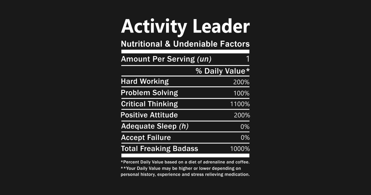 Activity Leader - Nutritional And Undeniable Factors - Activity Leader ...