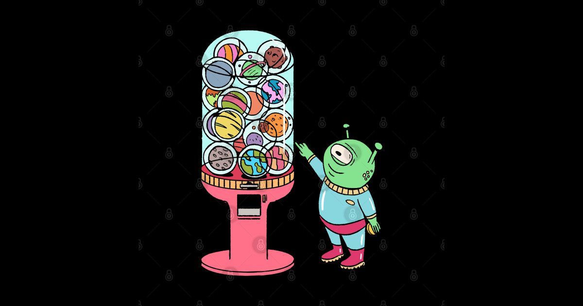 Little Alien - Alien - Sticker | TeePublic