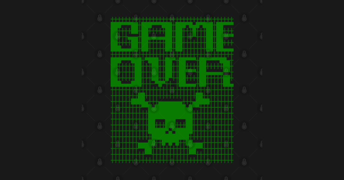 Game Over ASCII - Gamer - T-Shirt | TeePublic