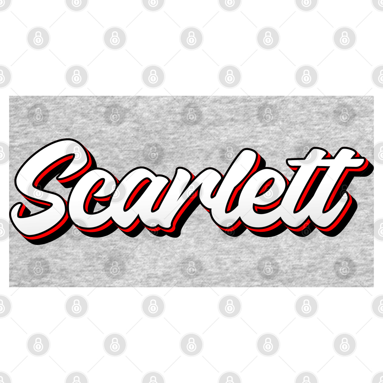 Scarlett name - cool 70s retro font - Scarlett Name Cool 70s Retro Font ...