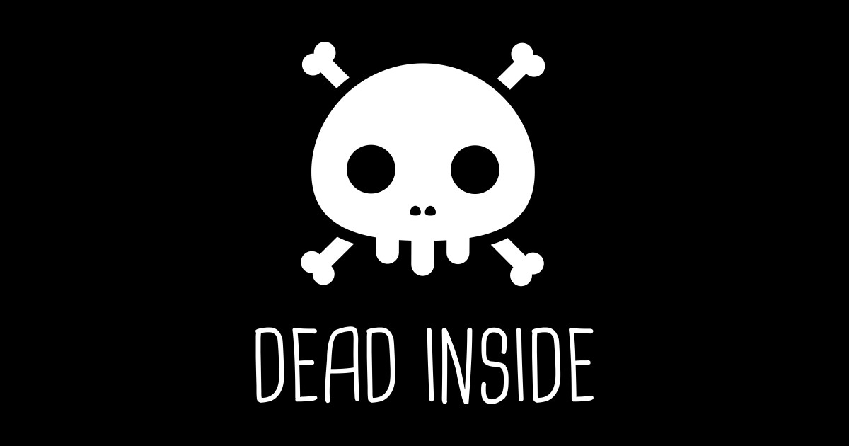 Dead Inside | Cute Emo Skeleton Skull - Emo - Posters and Art Prints ...