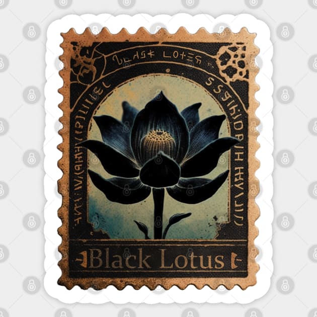 MTG - Black Lotus Stamp - Postage Stamp Series - Postage Stamp ...
