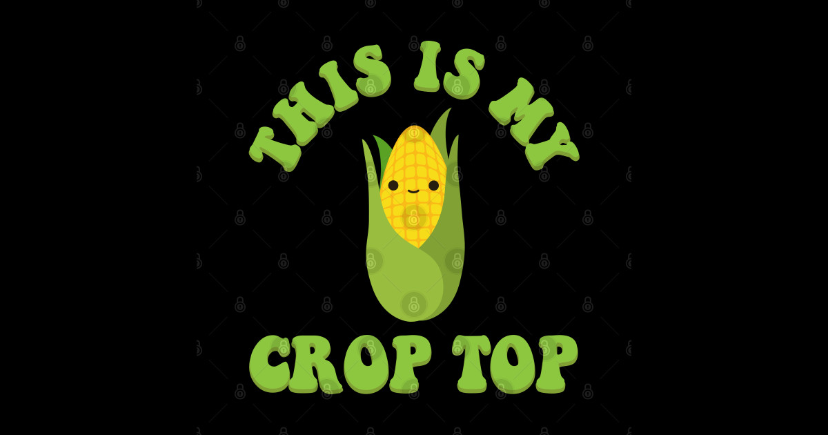 This Is My Crop Top Funny Farming Kawaii Groovy Retro - This Is My Crop ...