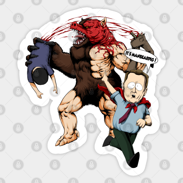 MANBEARPIG - Manbearpig - Sticker | TeePublic
