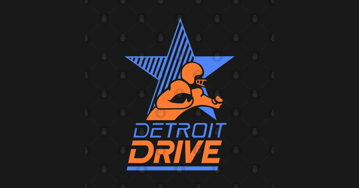 Defunct Detroit Drive Arena Football - Detroit - T-Shirt | TeePublic