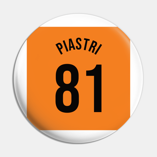Piastri 81 - Driver Team Kit 2023 Season - Oscar Piastri - Pin | TeePublic