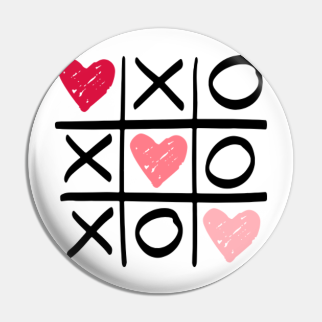 Tic Tac Toe Hearts Funny Valentine's Day for Couple Matching - Tic Tac ...
