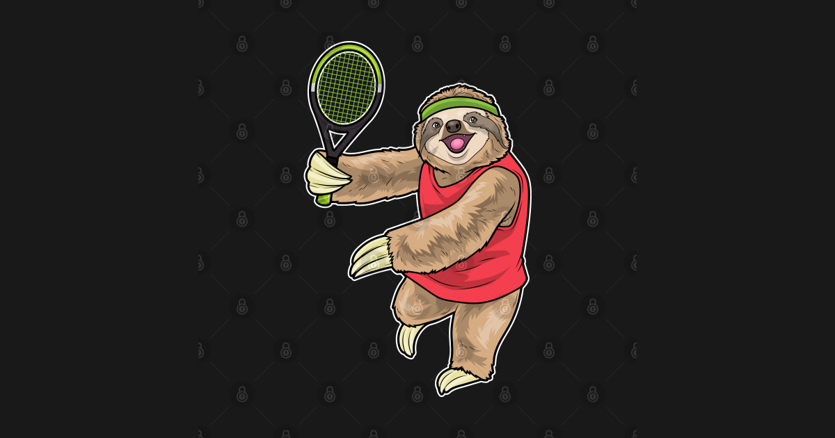 Sloth Tennis Tennis racket Sports - Tennis - T-Shirt | TeePublic