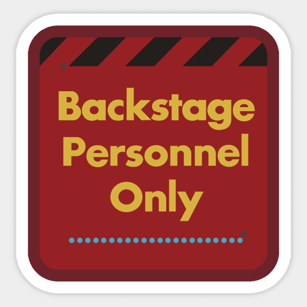 Backlot Tour Backstage Sign - Hollywood Studios - Sticker | TeePublic