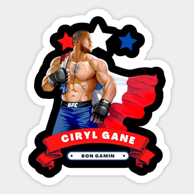 Cyril Gane Cartoon - Cyril Gane - Sticker | TeePublic