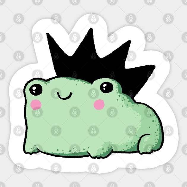 Cute Punk Frog - Frog - Sticker | TeePublic