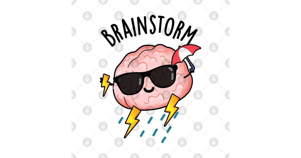 Brainstorm Funny Brain Pun - Brain Puns - T-Shirt | TeePublic
