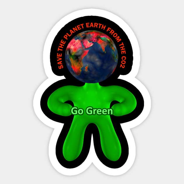 Save the planet earth - Save The Planet - Sticker | TeePublic