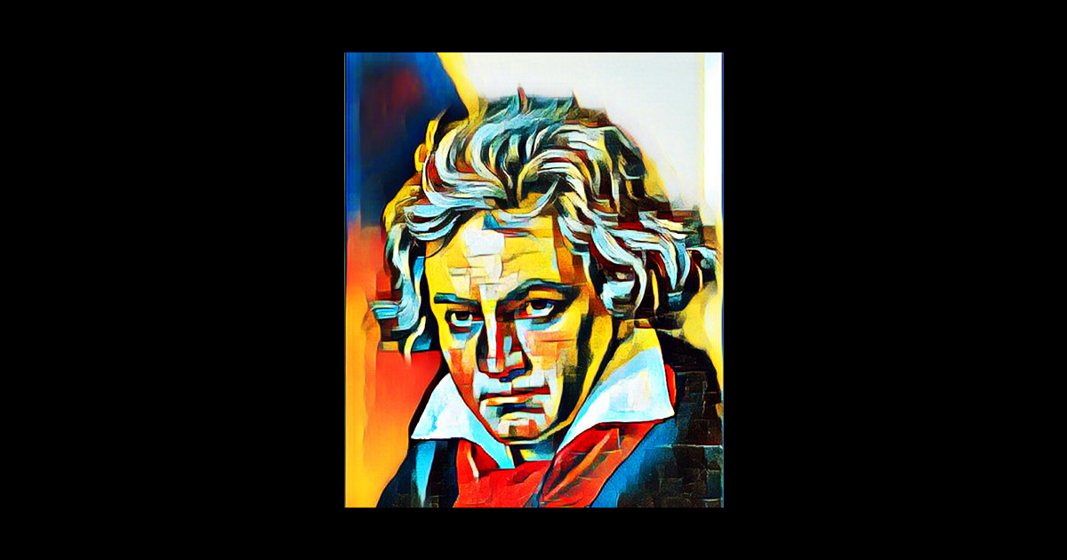 Ludwig van Beethoven Abstract Portrait | Ludwig van Beethoven Artwork 2 ...