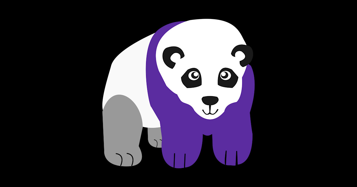Demisexual Pride Panda - Demisexuality - Sticker | TeePublic