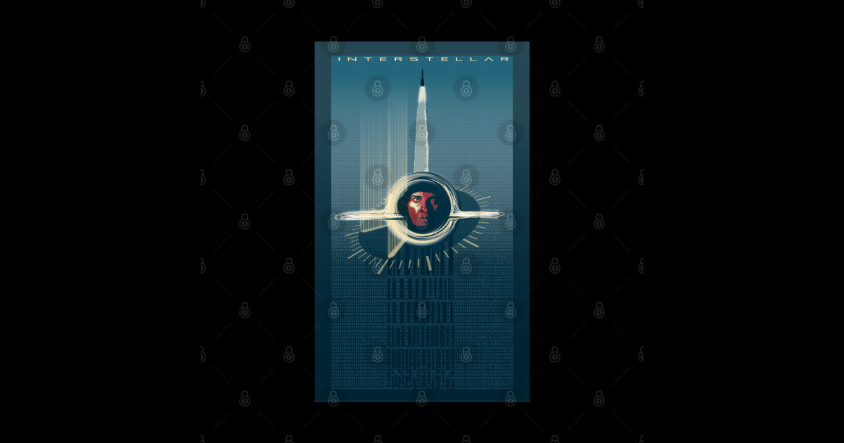 Interstellar retro poster - Interstellar - Sticker | TeePublic