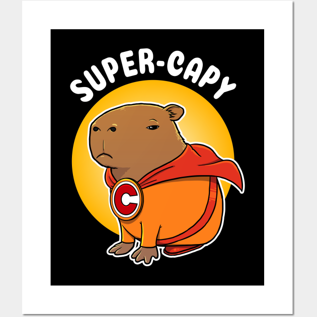 Super-Capy Capybara Superhero Costume - Capybara - Posters and Art ...