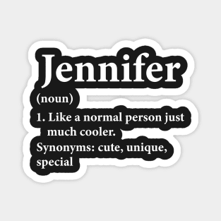 Jennifer Name Definition Funny Personal Magnets for Sale | TeePublic