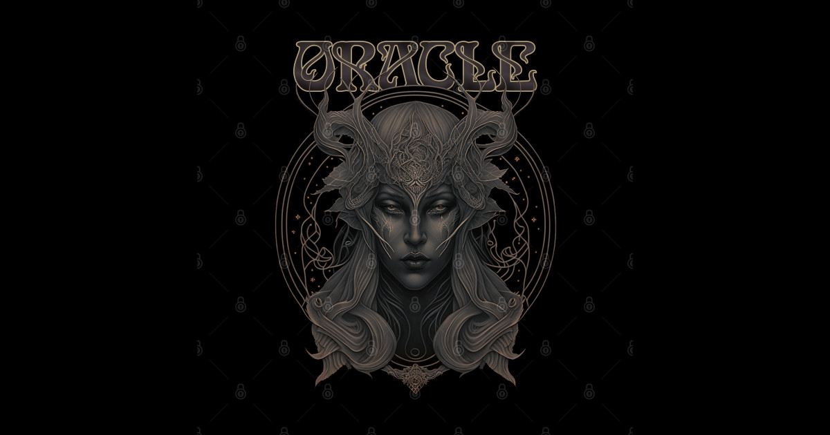 Oracle - Ancient Witch Priestess of Prophecy Art Nouveau - Oracle ...
