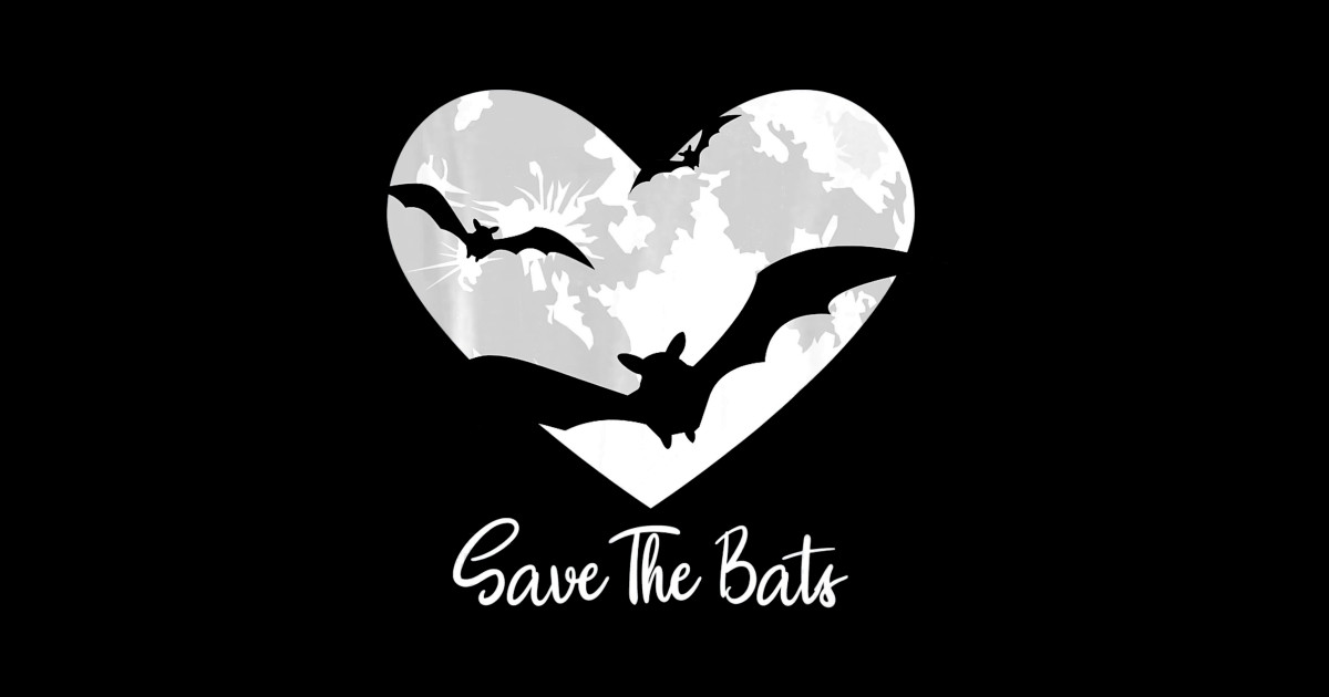 Bat Save The Bats Awareness Appreciation Full Moon Halloween - Bat Save ...