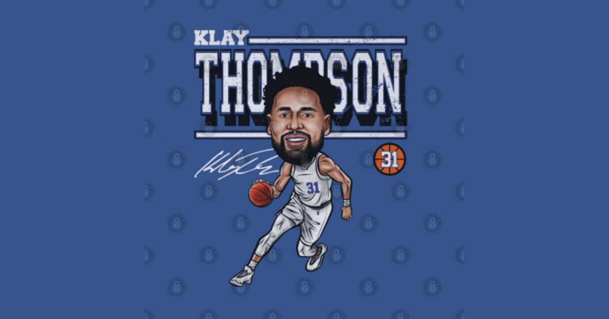 Klay Thompson Dallas Cartoon - Klay Thompson - T-Shirt | TeePublic