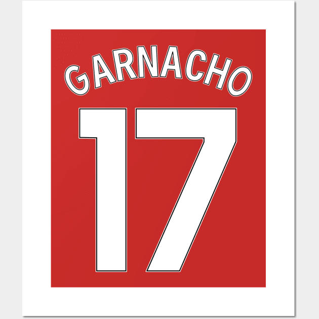 Garnacho Football Shirt - Garnacho - Posters and Art Prints | TeePublic