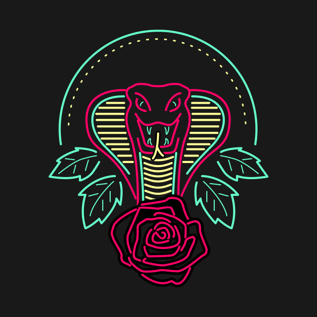 neon snake - Neon - T-Shirt | TeePublic