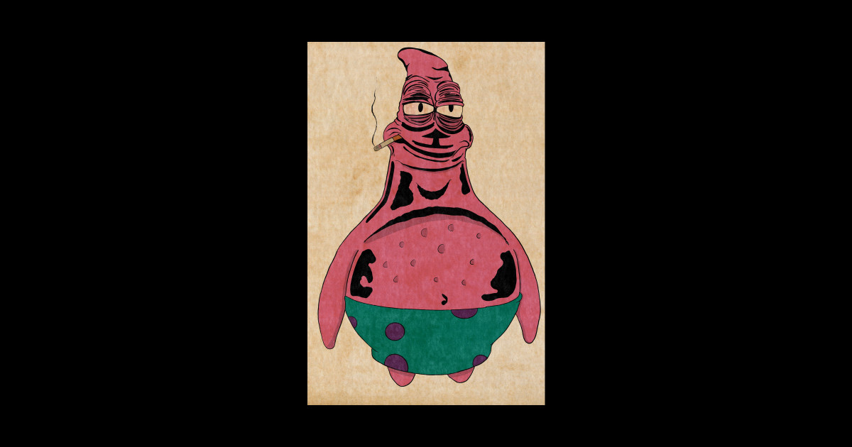 Wasted starfish - Spongebob Squarepants - Sticker | TeePublic