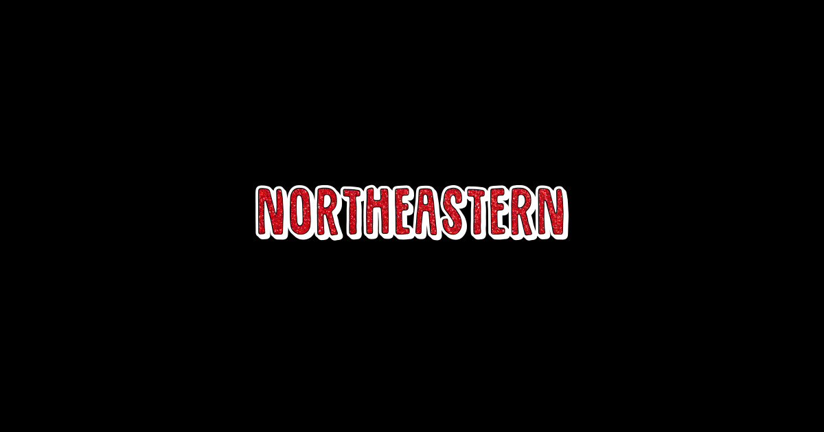 northeastern sparkles - Laptop - Sticker | TeePublic