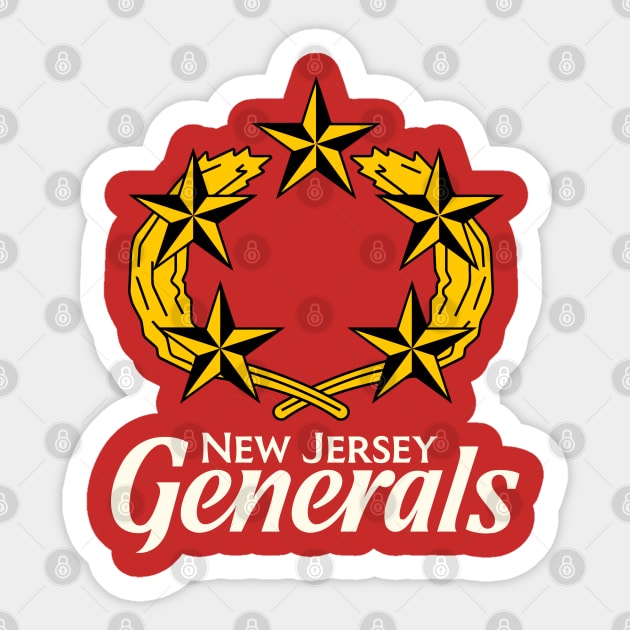 Defunct New Jersey Generals Football Team - Football - Sticker | TeePublic