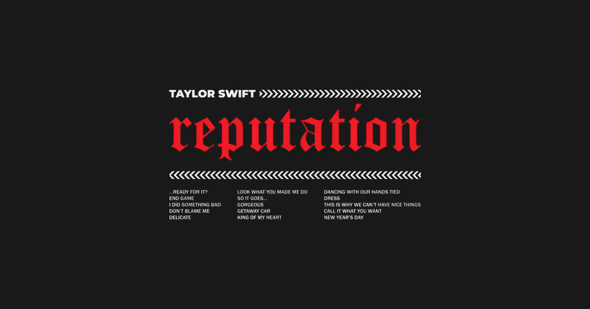 Reputation Album - Taylor Swift - T-Shirt | TeePublic