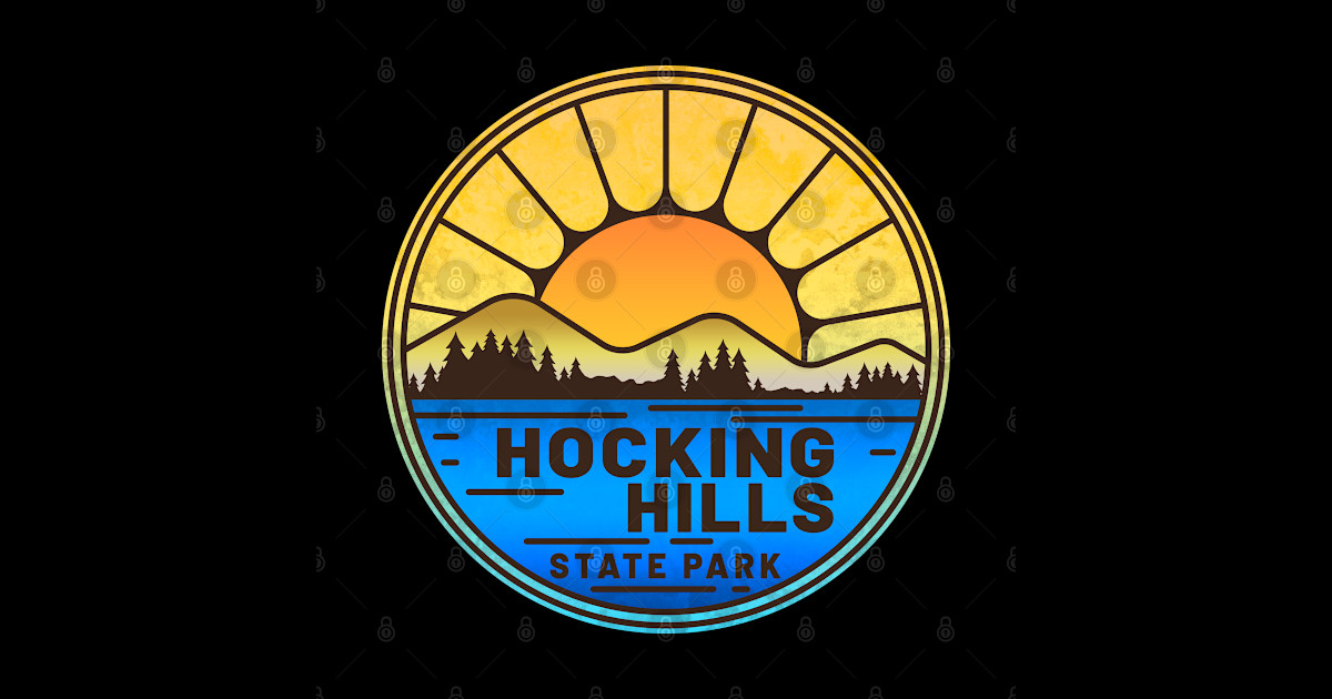 Hocking Hills State Park Ohio OH - Hocking Hills - Sticker | TeePublic