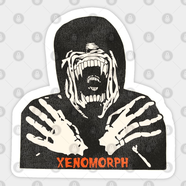 The Xenomorph Ghost - Alien Movie - Sticker | TeePublic