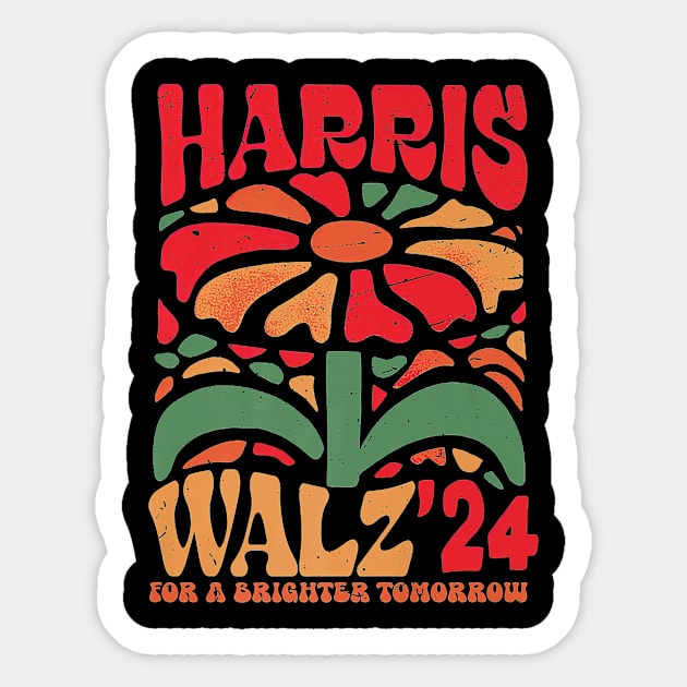 Kamala Harris Tim Walz - Harris Walz 2024 - Sticker | TeePublic
