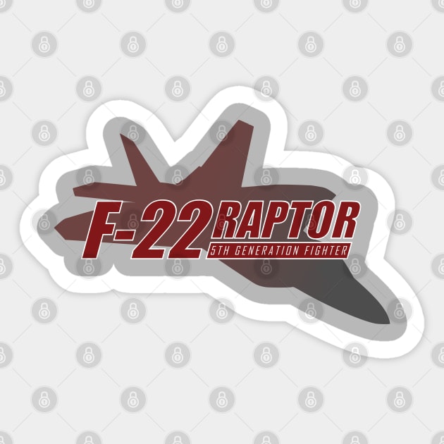 F-22 Raptor - F22 Raptor 5th Generation Fighter - Sticker | TeePublic