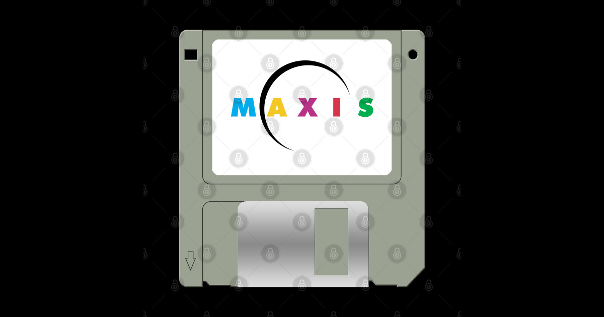 Maxis Floppy - Gaming - Sticker | TeePublic