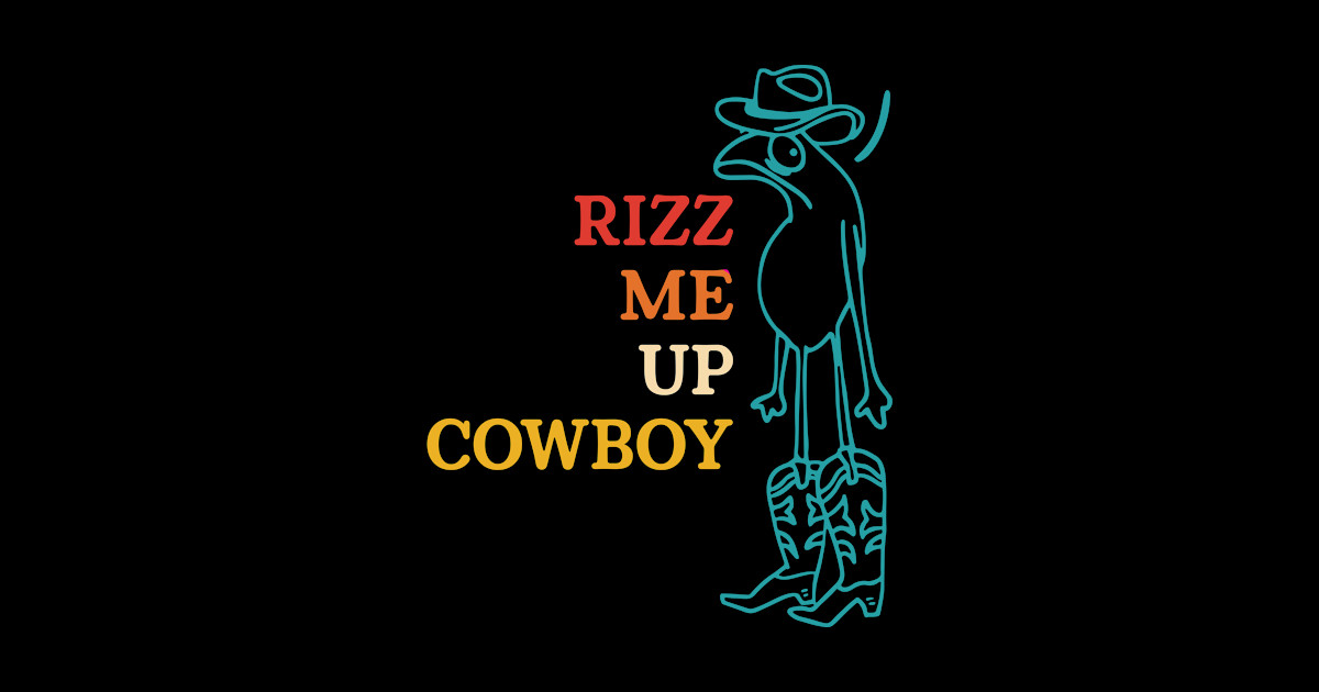 Rizz Me Up Cowboy Funny Frog Lover - Funny Frog Puns - Sticker | TeePublic